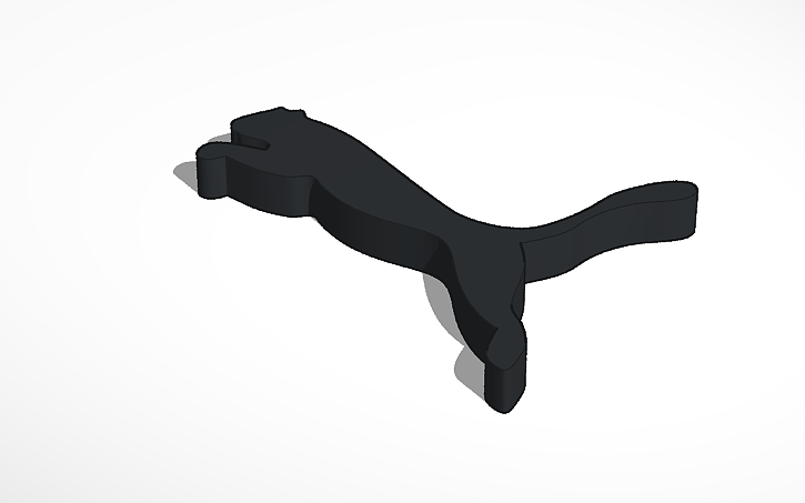 3D design Puma Logo - Tinkercad
