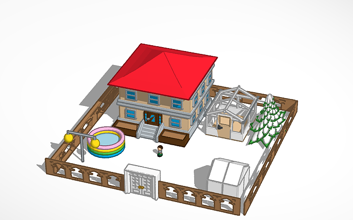 3D design hayalimdeki evim - Tinkercad