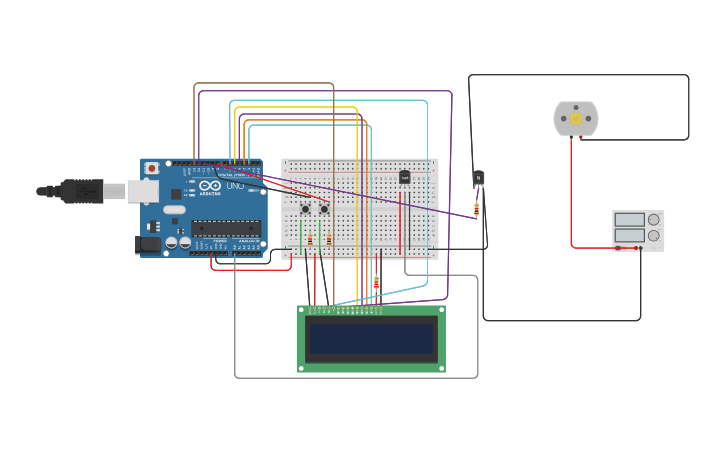 Circuit design rele - Tinkercad