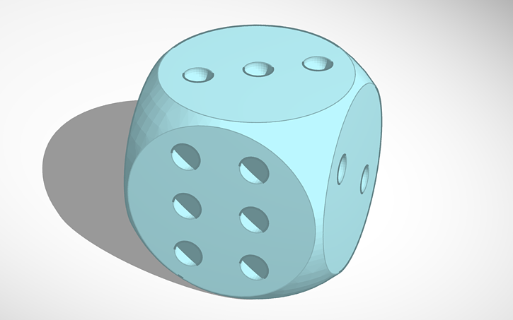 3D design Trick Dice - Tinkercad
