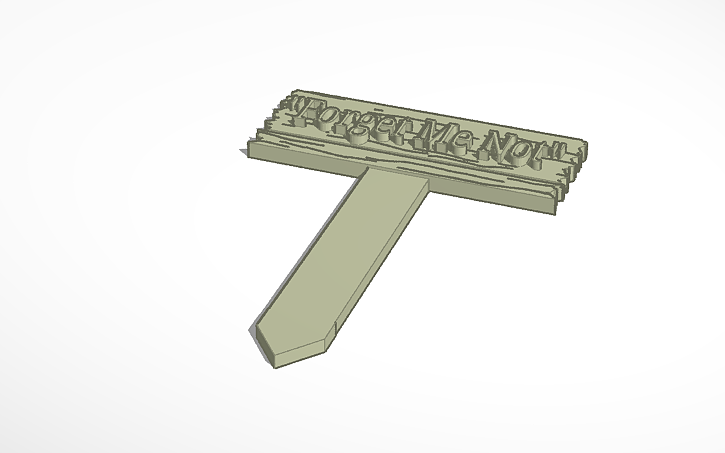 3D design Garden Label Large | Tinkercad