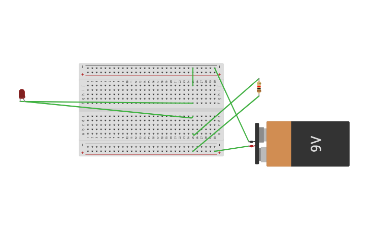 Circuit design Simple LED design | Tinkercad