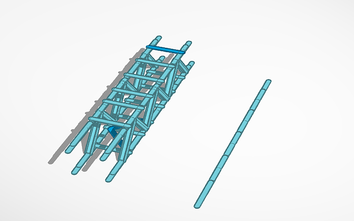 3D design bridge draft - Tinkercad