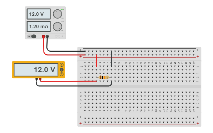 Circuit design Multimetro_Voltaje - Tinkercad