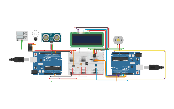 Circuit design Interfacing Project - Tinkercad