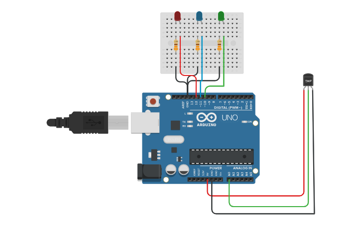 Circuit design Neha Pawar AU23A1221 temperature value indicator led ...