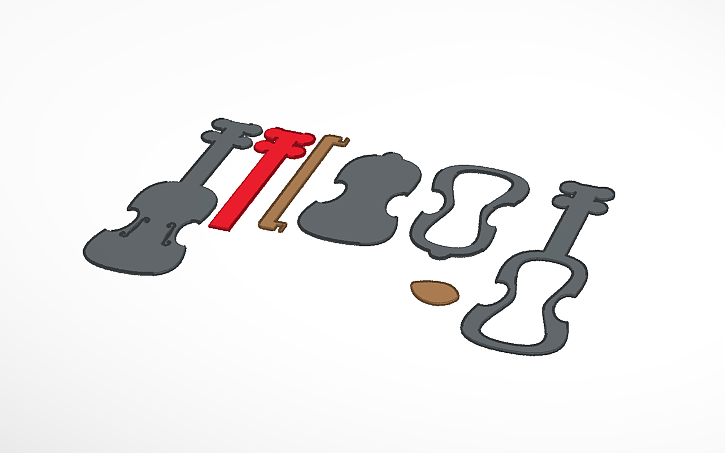 3D design violin by Jack K - Tinkercad