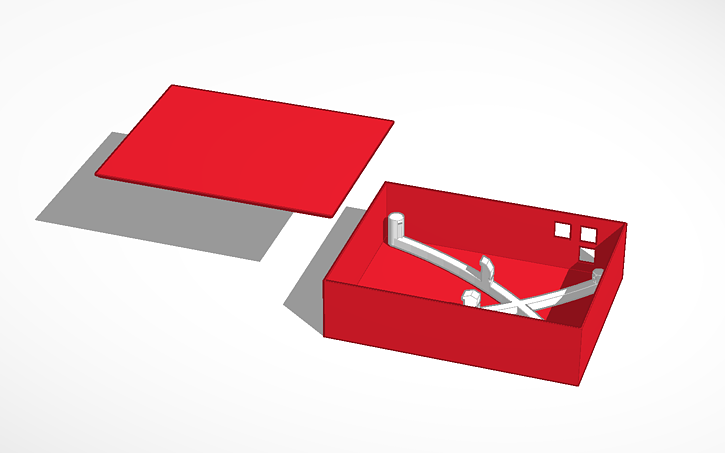 3D design Arduino + Half-protoboard case - Tinkercad