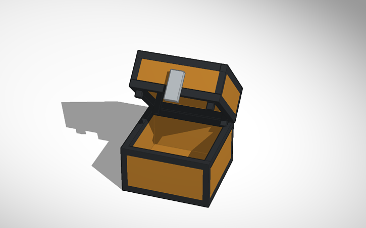 3D design Copy of MİNCRAFT "CHEST" - Tinkercad