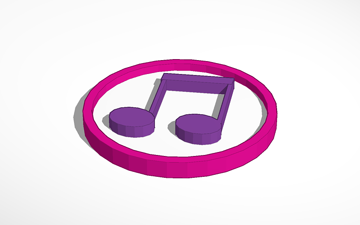 3D design 3d printable itunes logo | Tinkercad