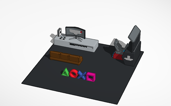 3D design PlayStation - Tinkercad