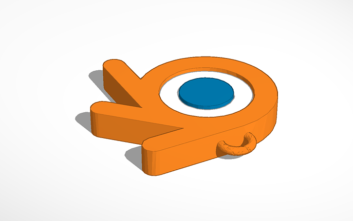 3D design Blender Keychain | Tinkercad