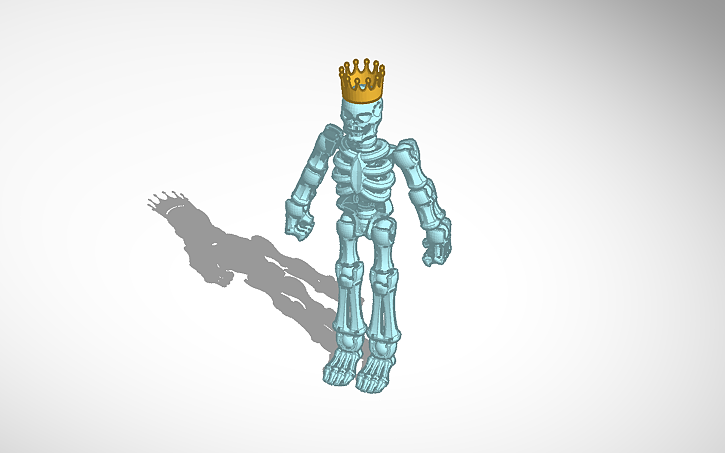 3D design Skeleton King - Tinkercad