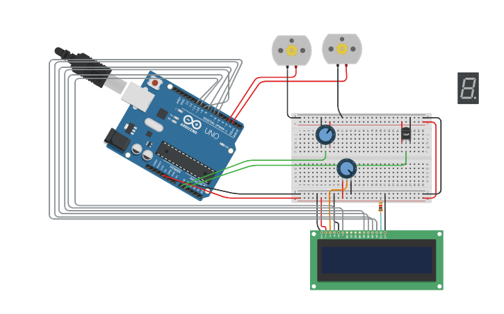 Circuit design P2_E2_RIEGO DE PLANTA AUTOMÁTICO - Tinkercad