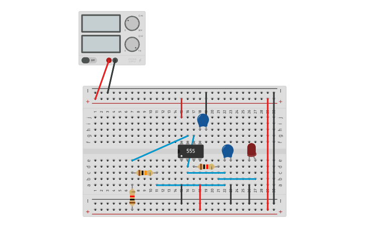 Circuit Design 555 Timer Tinkercad