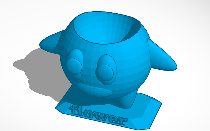 3D design flower pot | Tinkercad