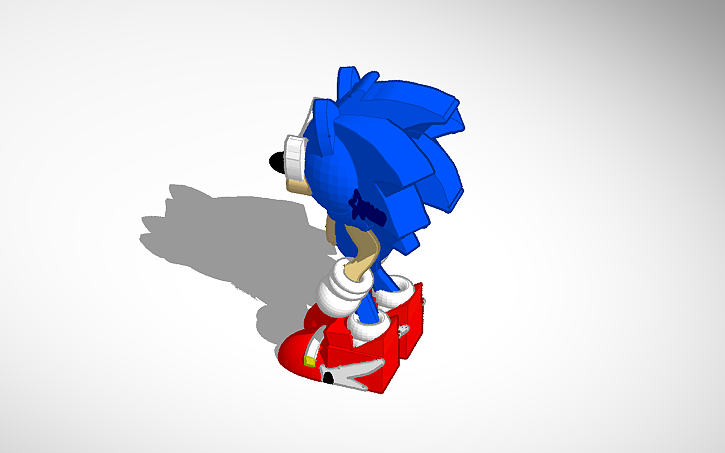 3D design Sonic - Tinkercad