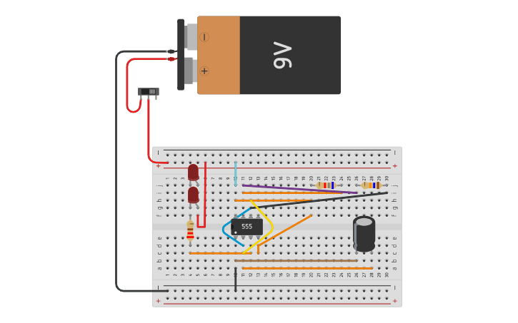 Circuit Design Mini Blinker Tinkercad