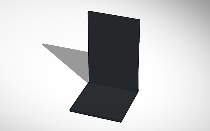 3D design Laptop Bookshelf Stand - Tinkercad