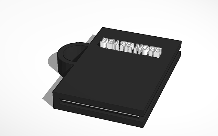 3D design Death note keychain | Tinkercad