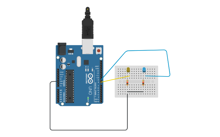 Circuit design Programacion - Tinkercad
