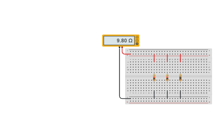 Circuit design Parallel Circuit Math - Tinkercad