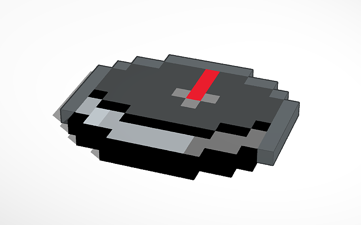 3D design Minecraft Compass | Tinkercad