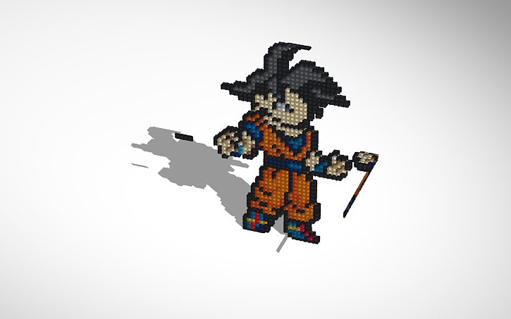 3D design Goku - Tinkercad
