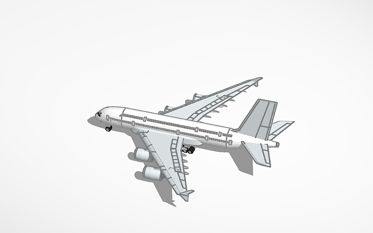 3D design A380 - Tinkercad