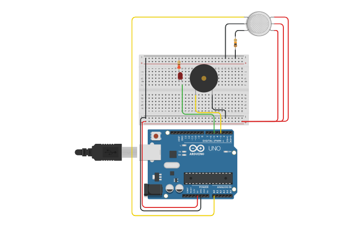 Circuit design Sensor_MQ7 - Tinkercad
