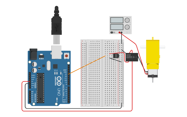 Circuit design Relays | Tinkercad