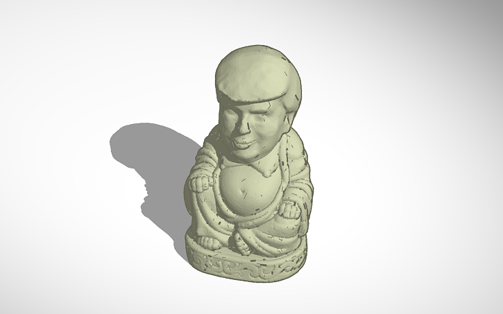 3D design Buddha trump - Tinkercad