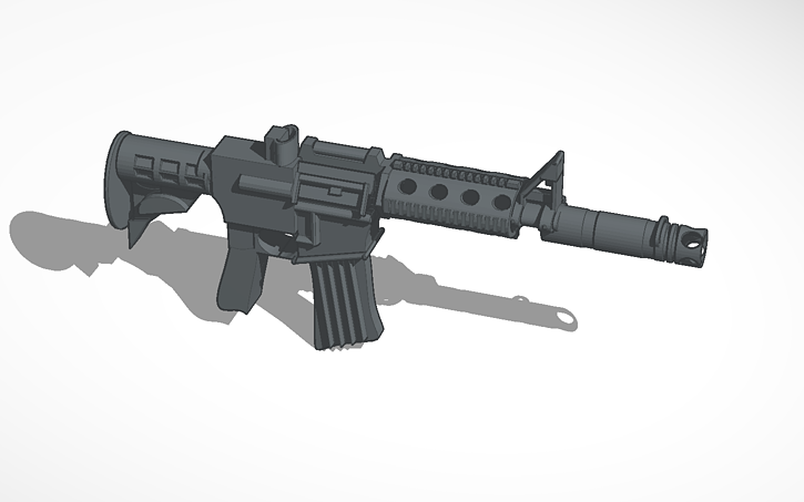 3D design assault rifle | Tinkercad