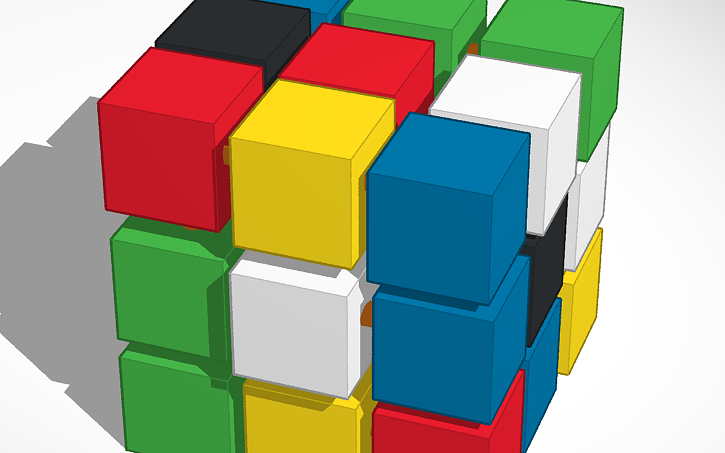 3D design rubix cube - Tinkercad