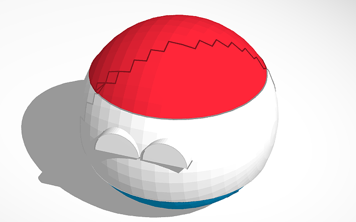 3D design Luxembourgball - Tinkercad
