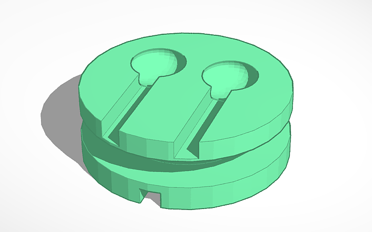 3D design earbud holder - Tinkercad