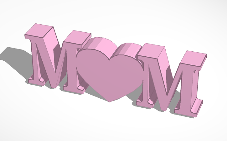 3D design Mothers day - Tinkercad