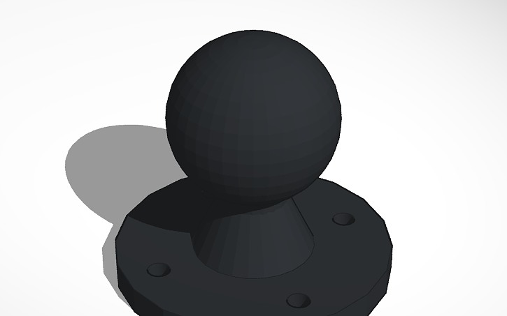 3D design ram mount 1.5 - Tinkercad