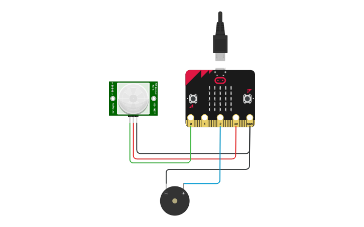 Circuit Design Smart Security System Tinkercad