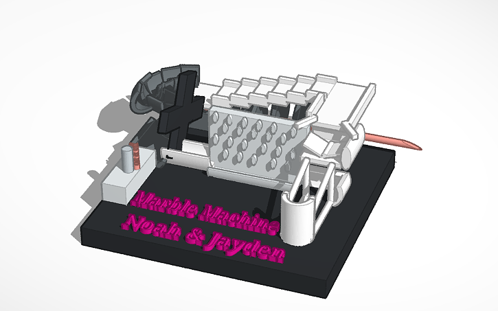 3D design Noah and Jayden marble machine | Tinkercad