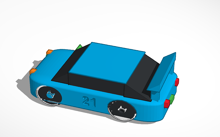 3D design rally car - Tinkercad