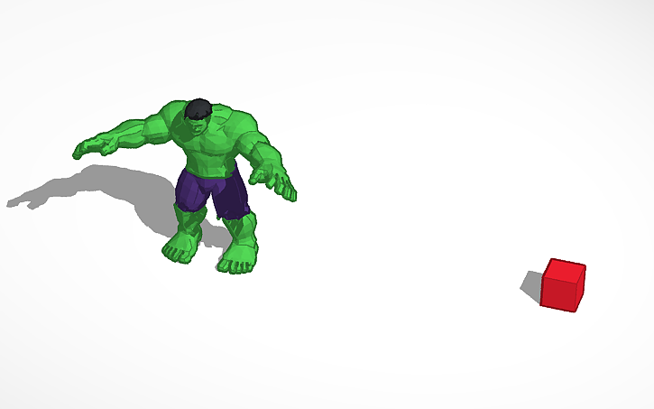 3D design Hulk - Tinkercad