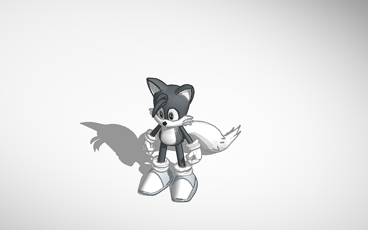 3D design Classic Tails Template(Cr:Jon Wesley II) - Tinkercad
