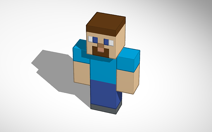 3D design Minecraft Steve | Tinkercad