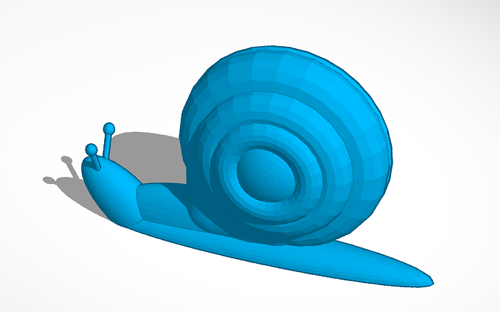3D design snail - Tinkercad