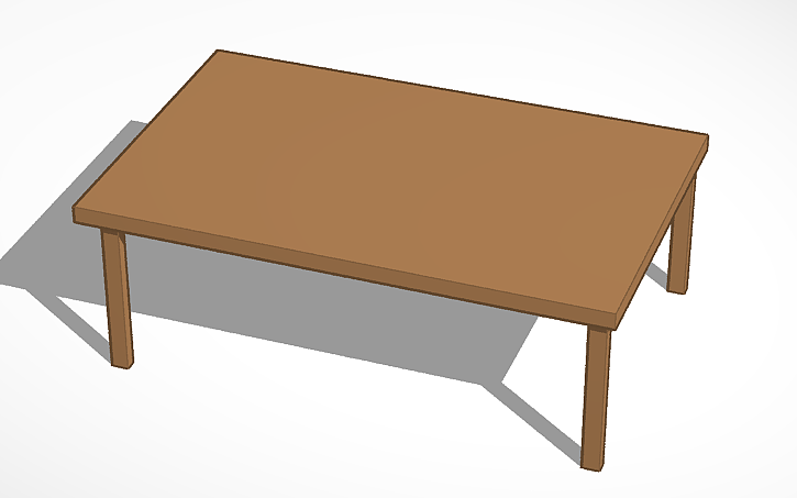 3D design Table - Tinkercad