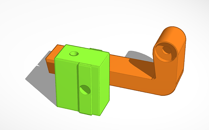 3D design Miter Saw T-Slot Swing Stop - Tinkercad