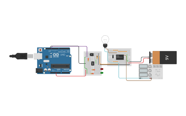 Circuit design TP Relé | Tinkercad