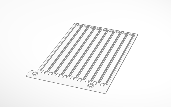 3D design Bottom sheet (126 counters) - Tinkercad