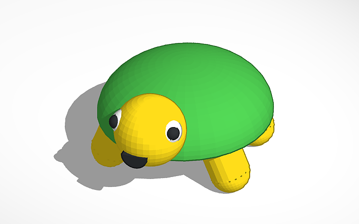 3D design turtle - Tinkercad